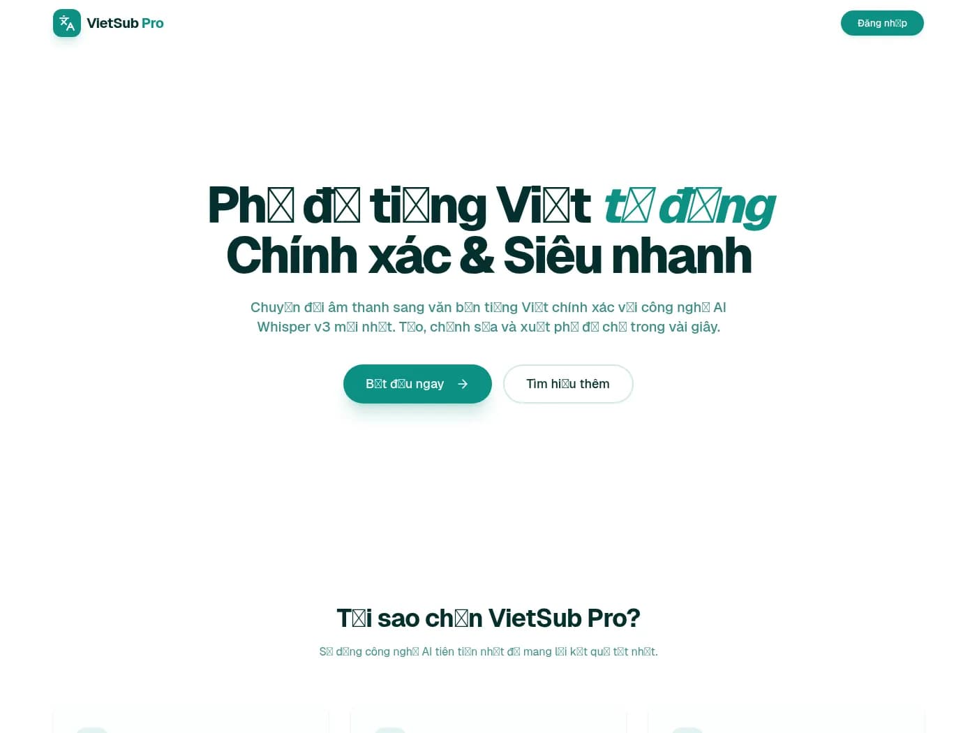 Vietnamese Subtitle Generator