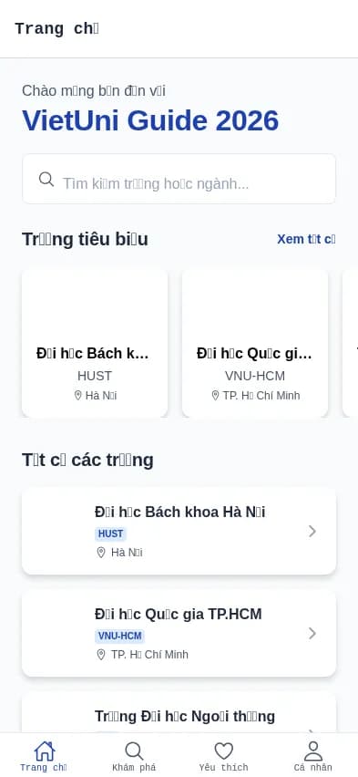 VietUni Guide 2026