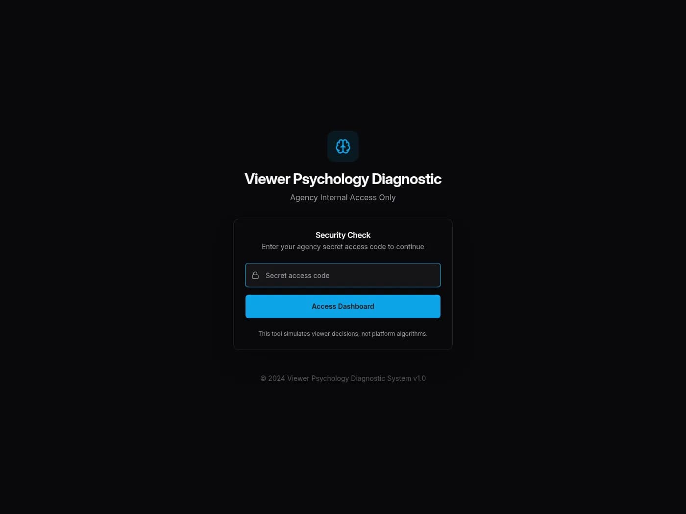 Viewer Psychology Diagnostic