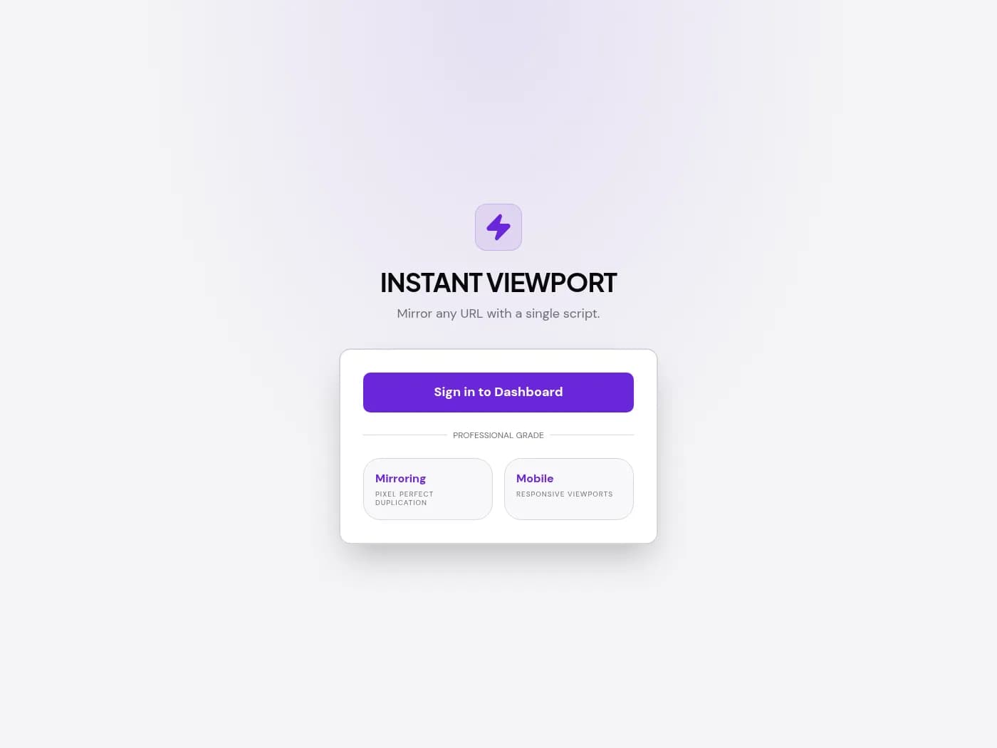 Instant Viewport Duplication