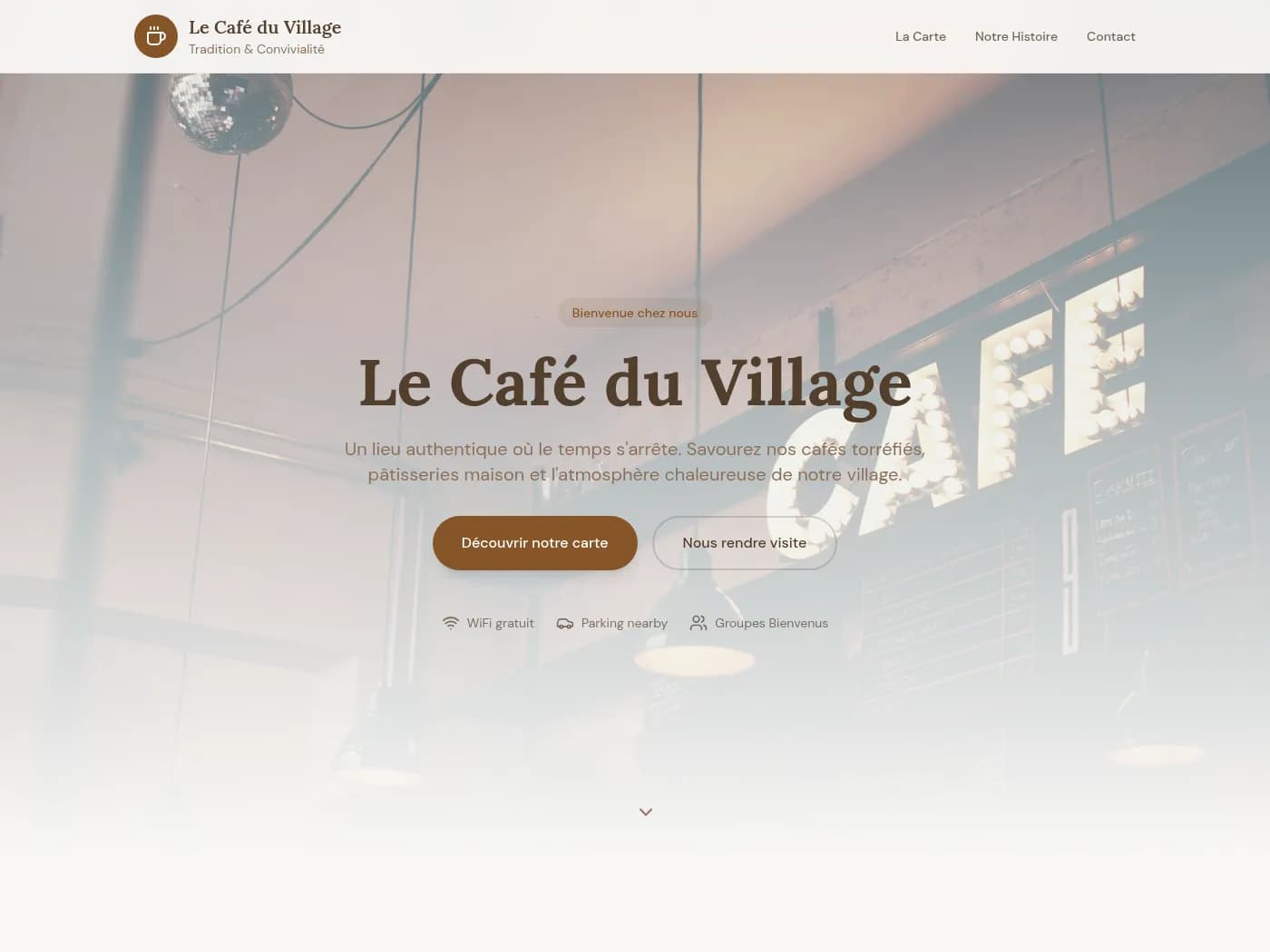 Le Café du commerce Beauvoisin