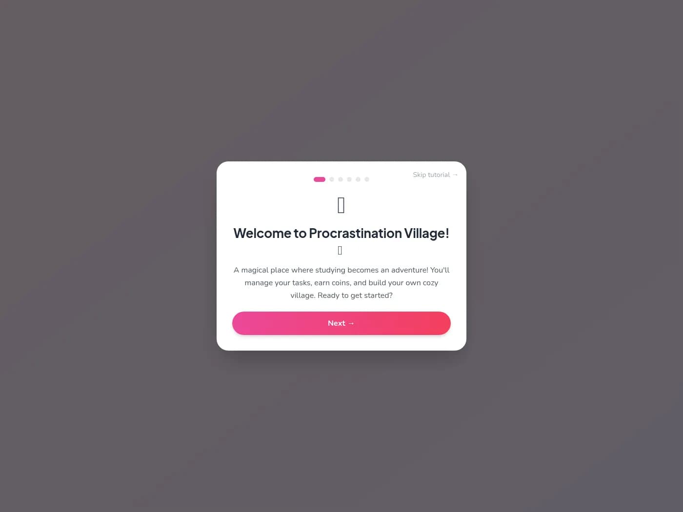 Procrastination Village