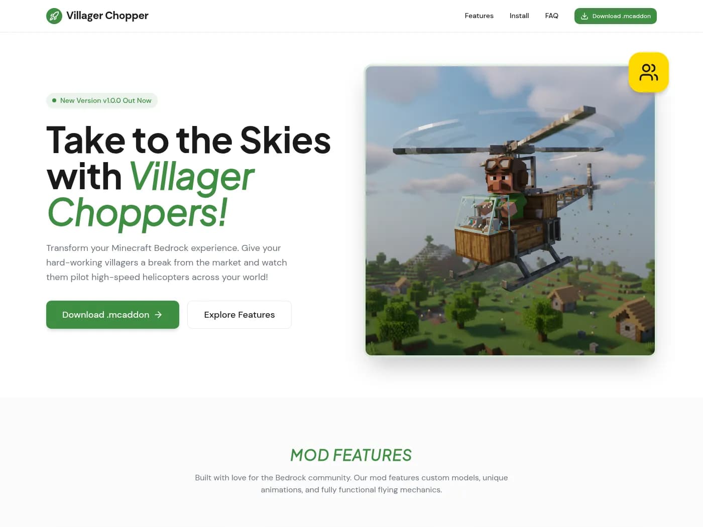 Villager Chopper Mod