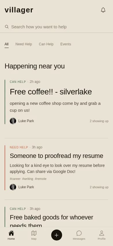 Villager Social App