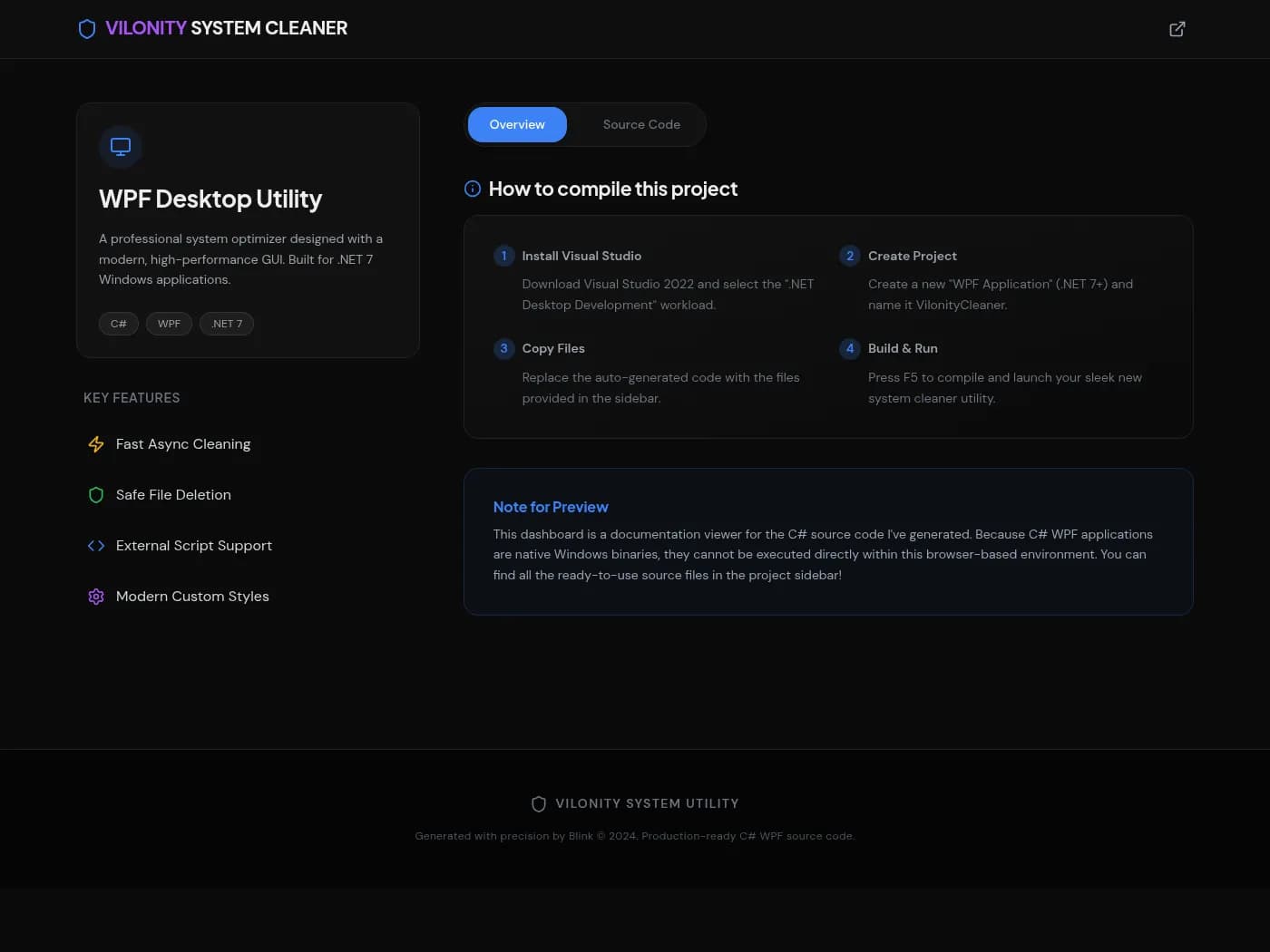 Vilonity System Cleaner