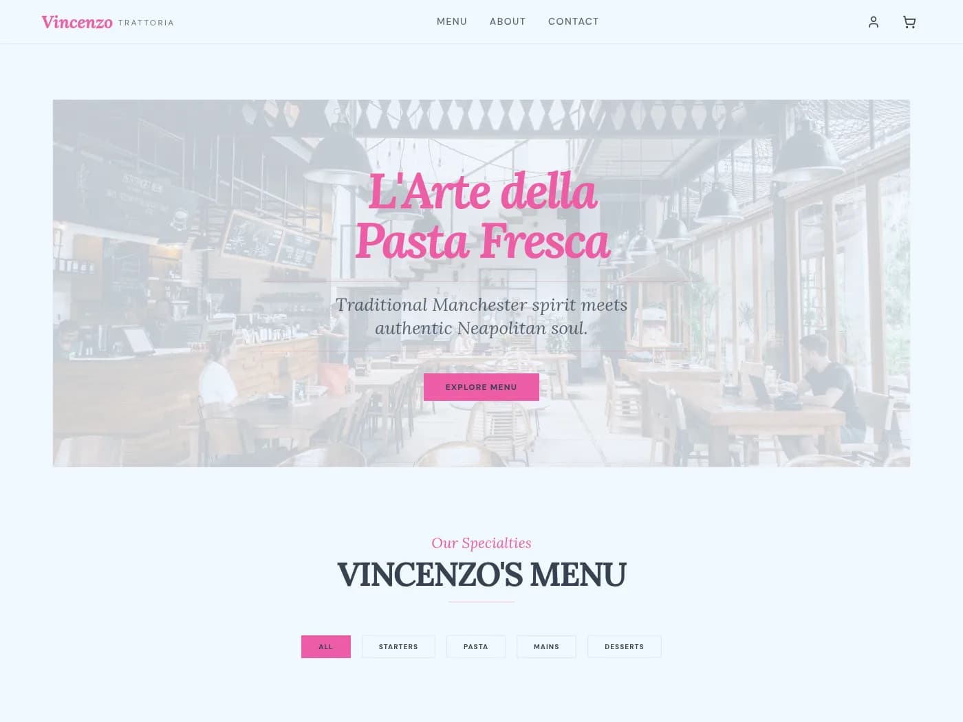 Vincenzo Trattoria App