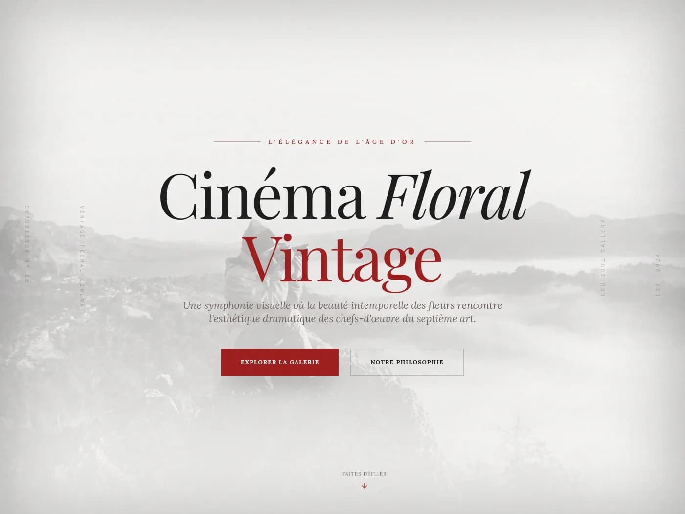 Vintage Floral Cinema