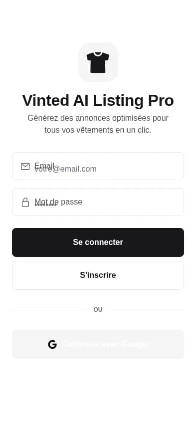 Vinted AI Listing Pro