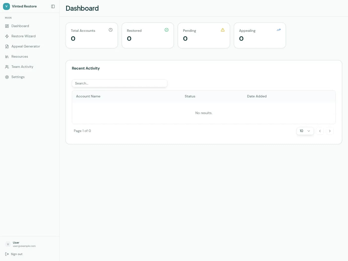 Vinted Account Restore