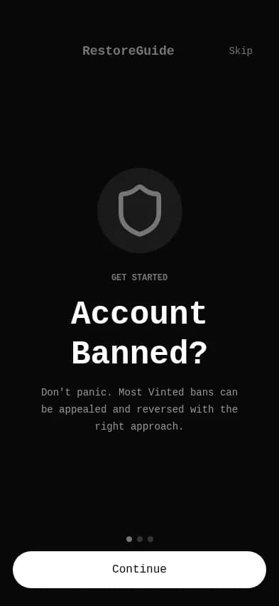 Vinted Restore Guide