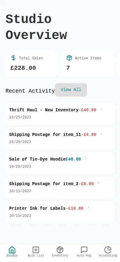 Vinted Seller Studio