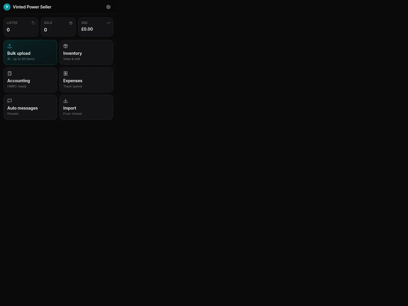 Vinted Power Seller Extension
