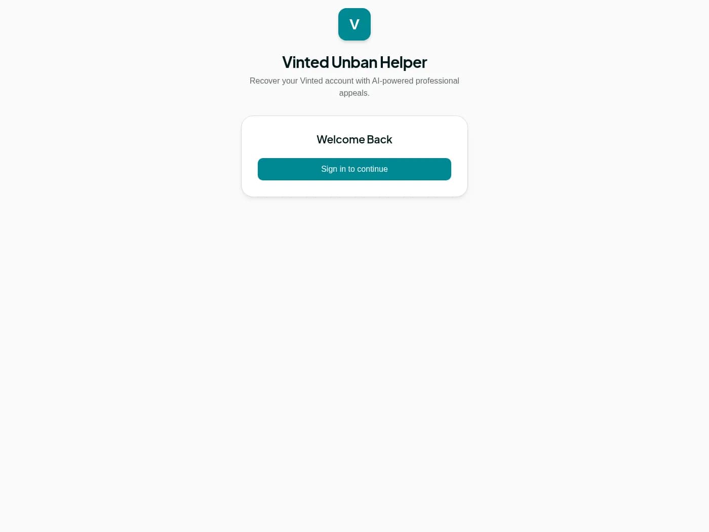 Vinted Unban Helper