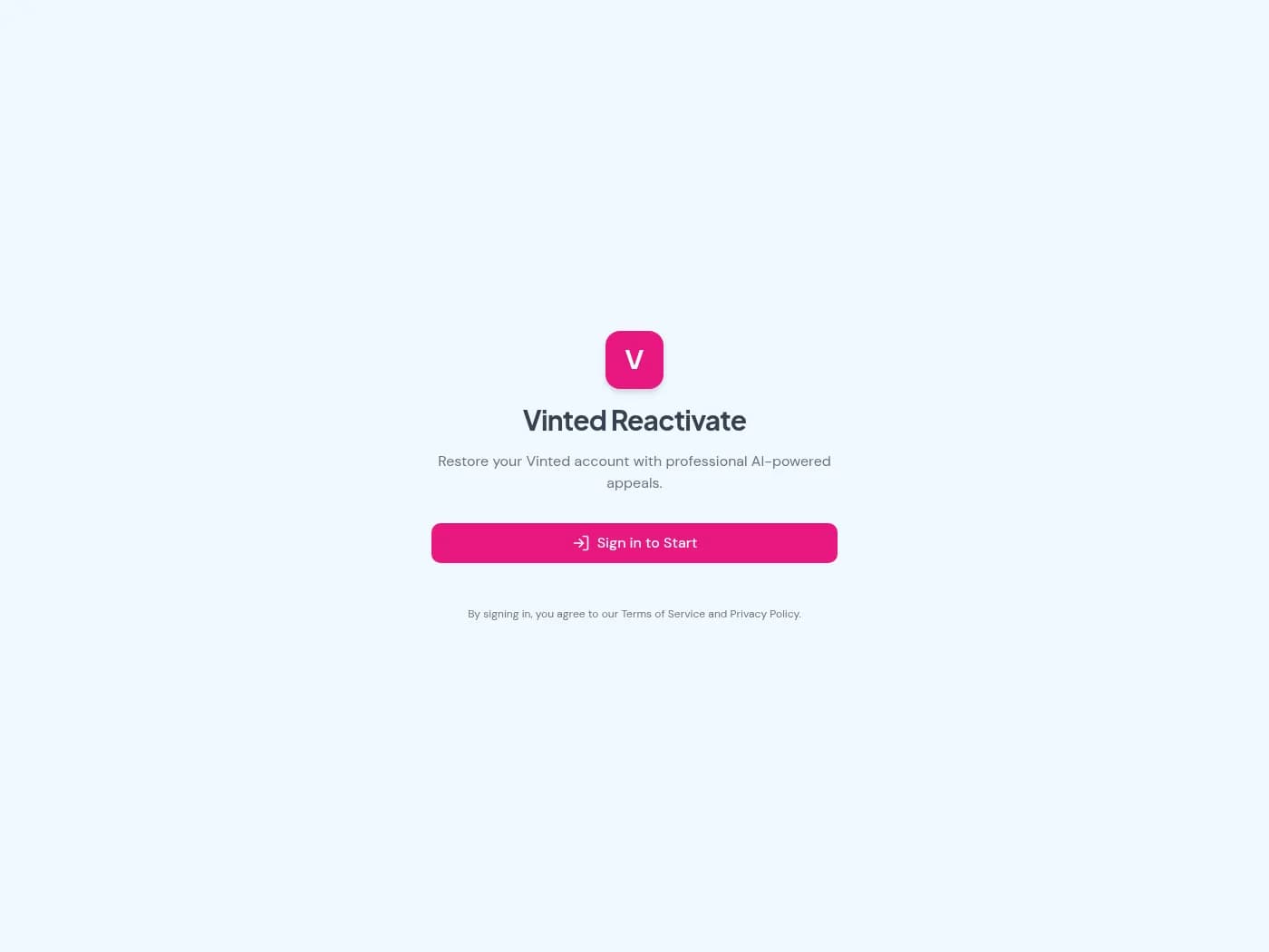 Vinted Reactivate