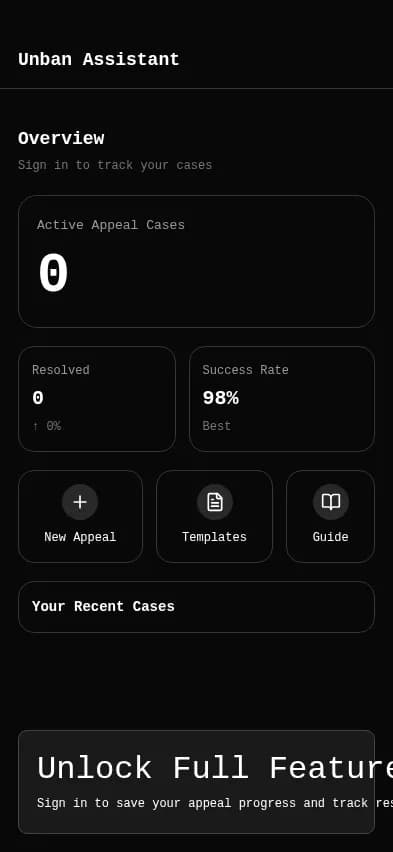 Vinted Unban Assistant