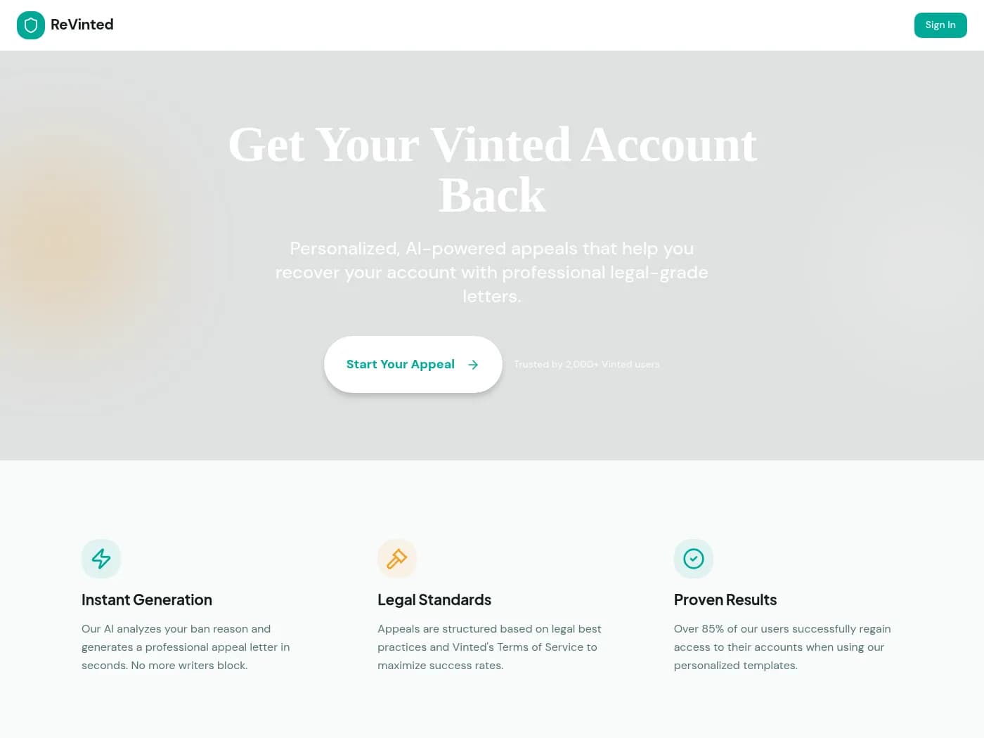Vinted Unbaner