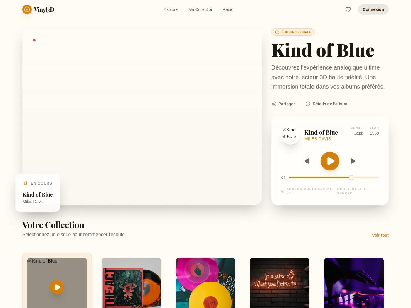 Vinyl 3D Player