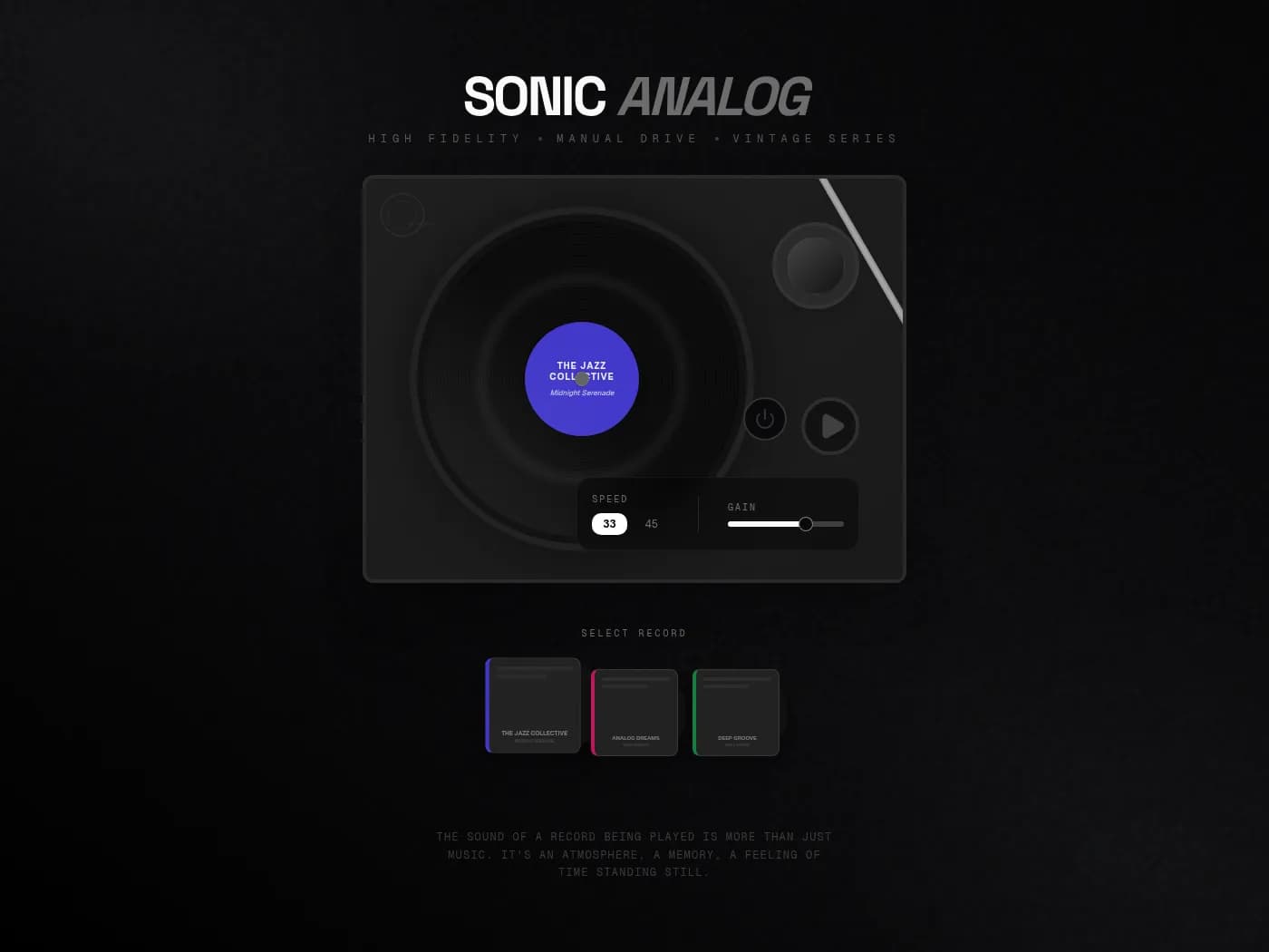 Vinyl Deck Simulator