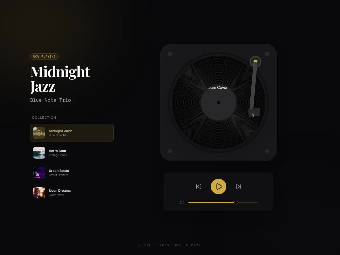 Vinyle Player Web