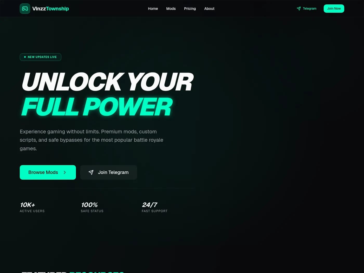 VinzzTownship Portal