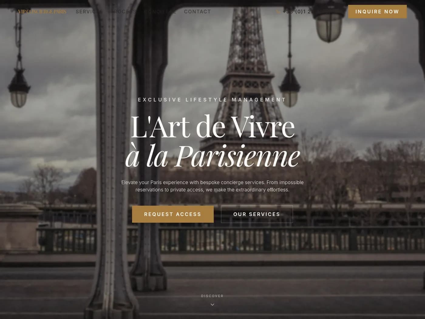 VIP Concierge Paris Portal
