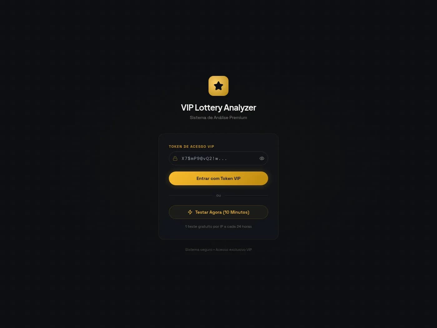 VIP Lottery Analyzer