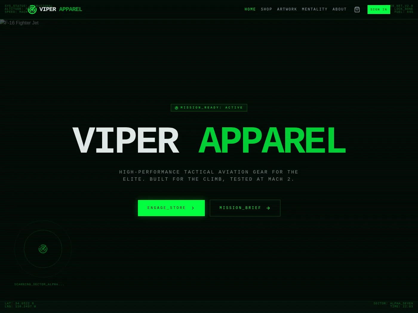 Viper Apparel Ecom Site