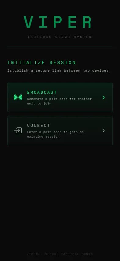 VIPER Walkie App