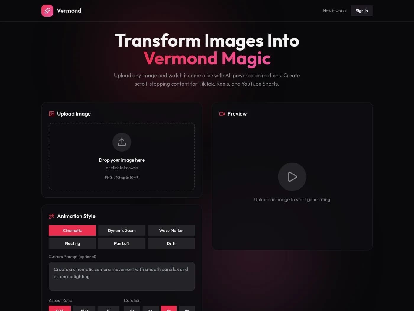 Viral Image Animator AI
