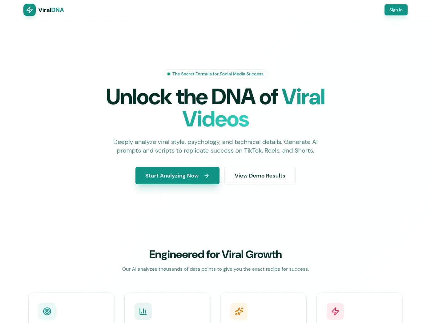 Viral Video DNA Analyzer