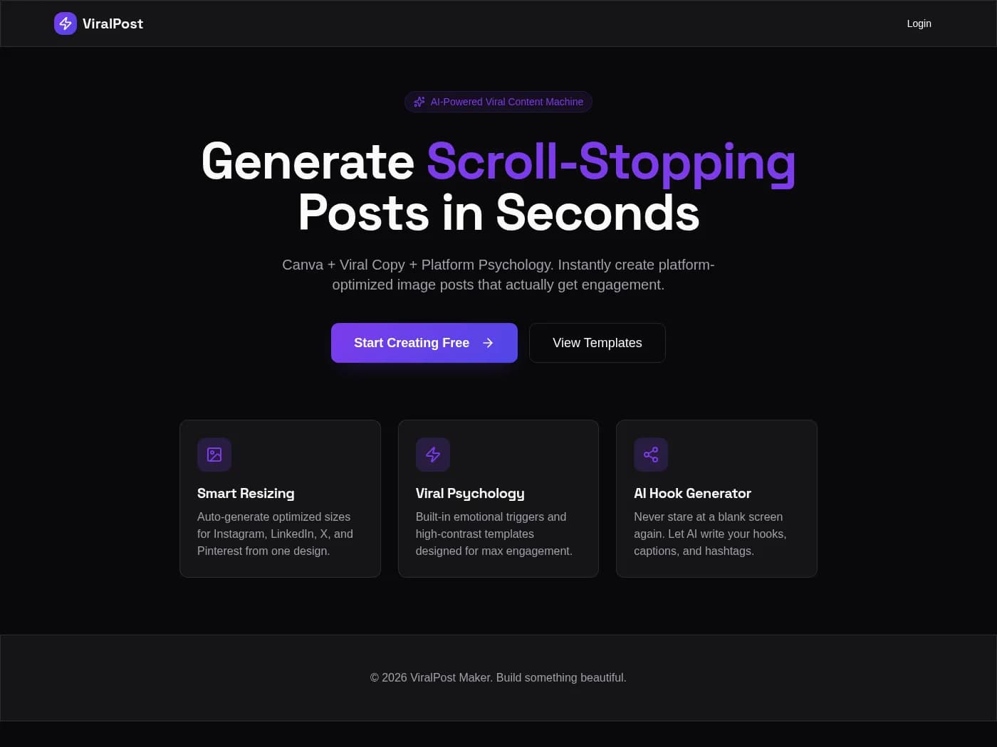 Viral Image Post Maker