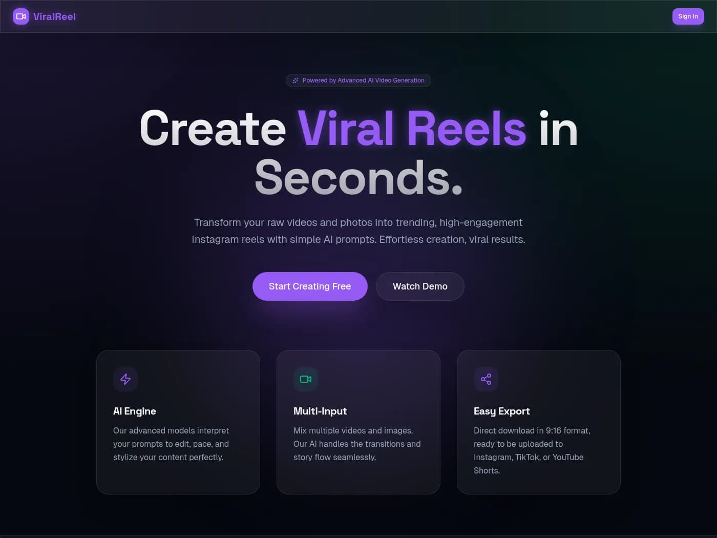 Viral Reel Creator