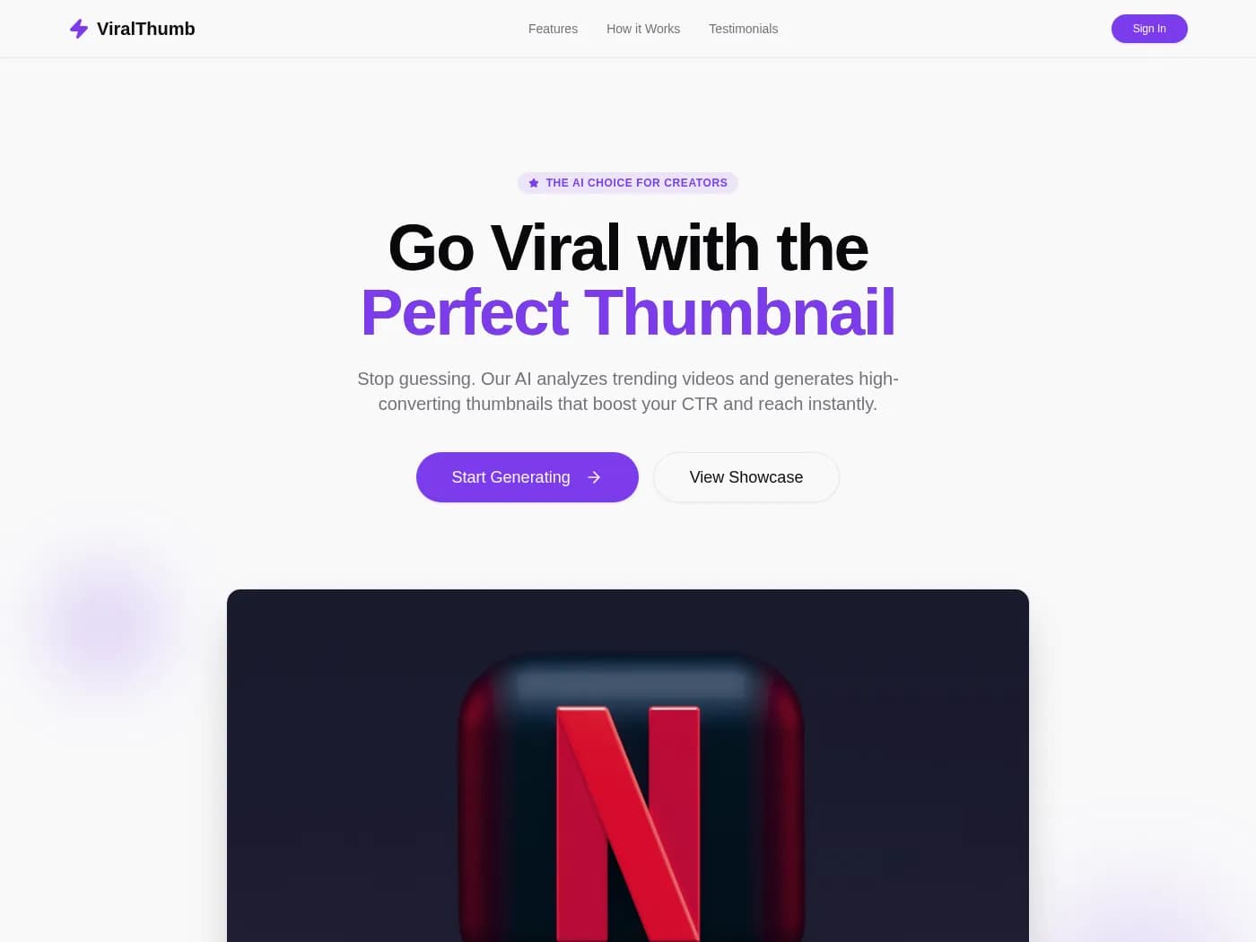 Viral Thumbnail Generator