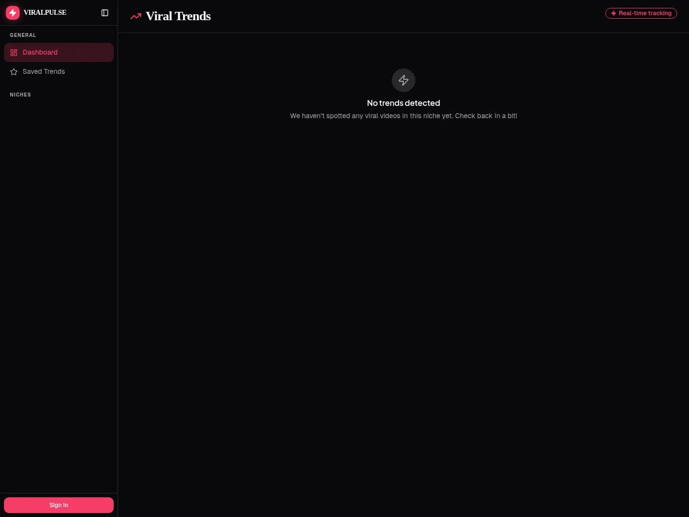 ViralPulse Dashboard MVP