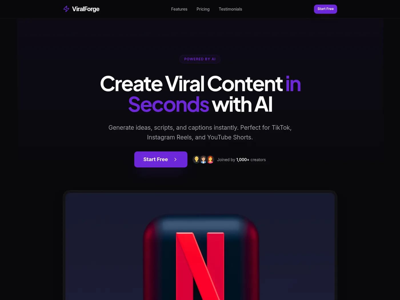 ViralForge AI SaaS