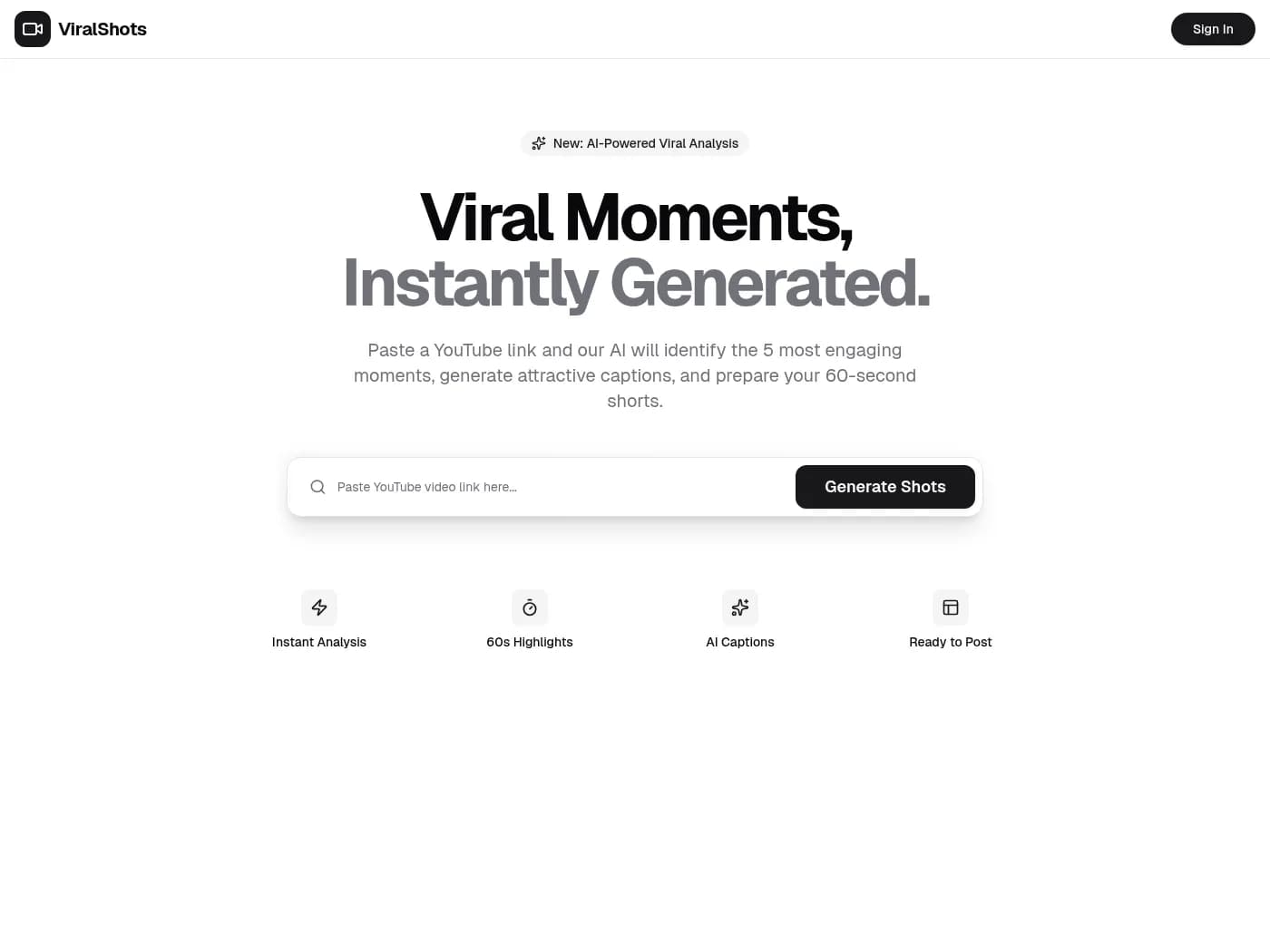ViralShots Generator