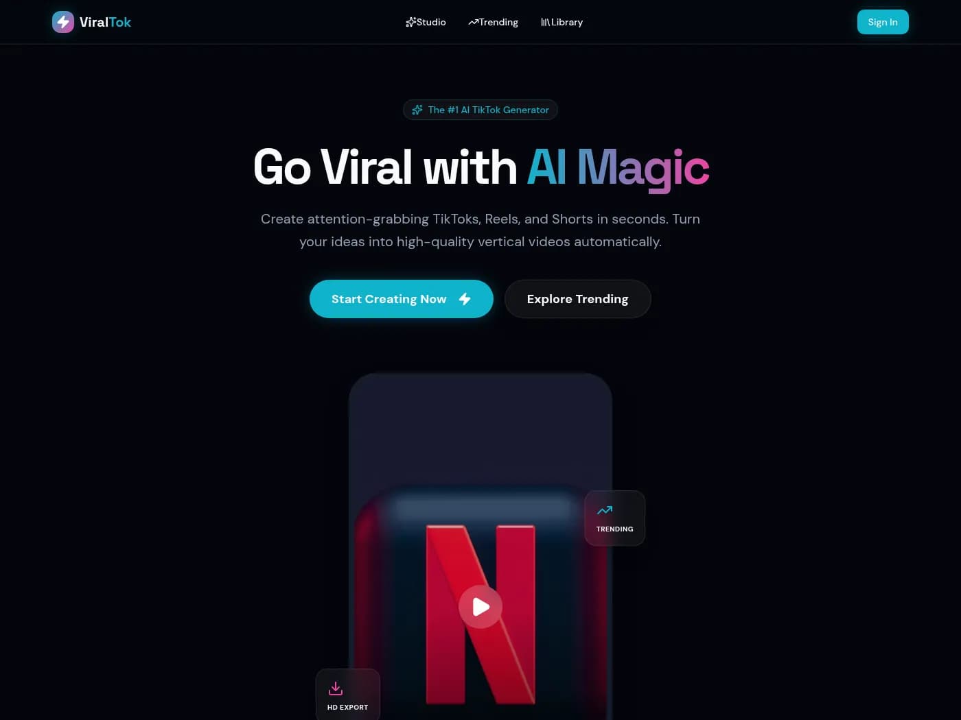 ViralTok AI Studio
