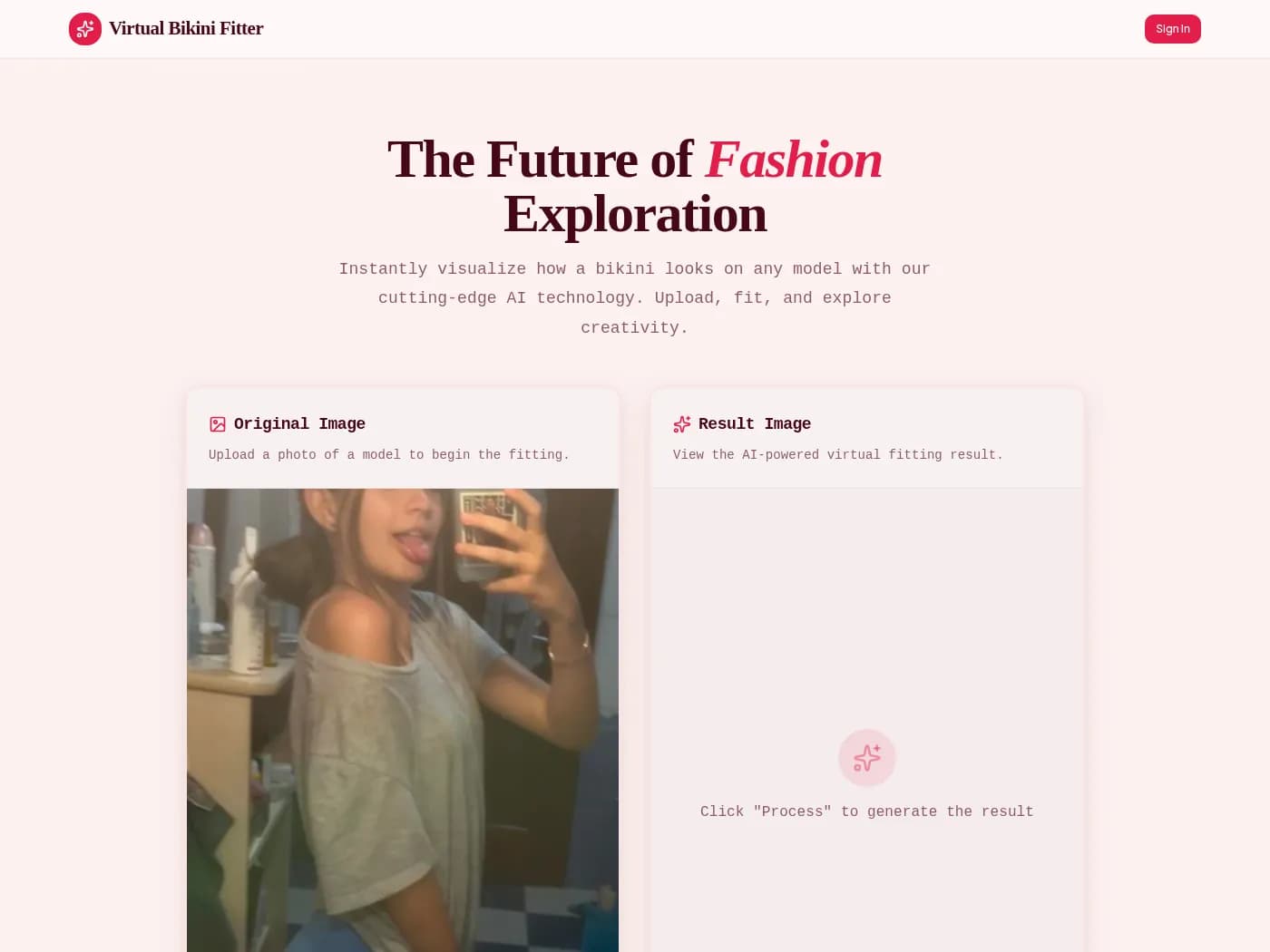 Virtual Bikini Fitter