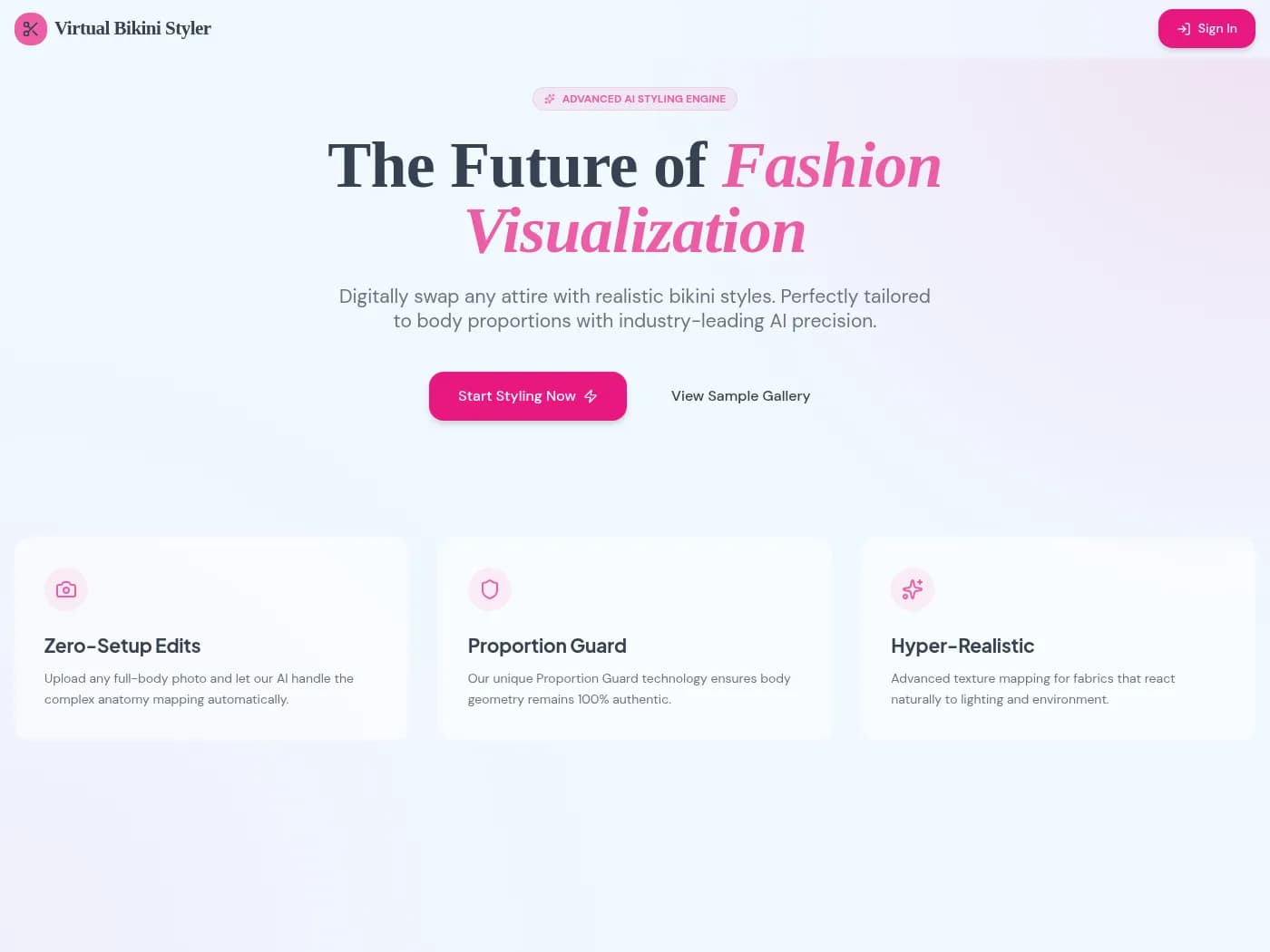 Virtual Bikini Styler