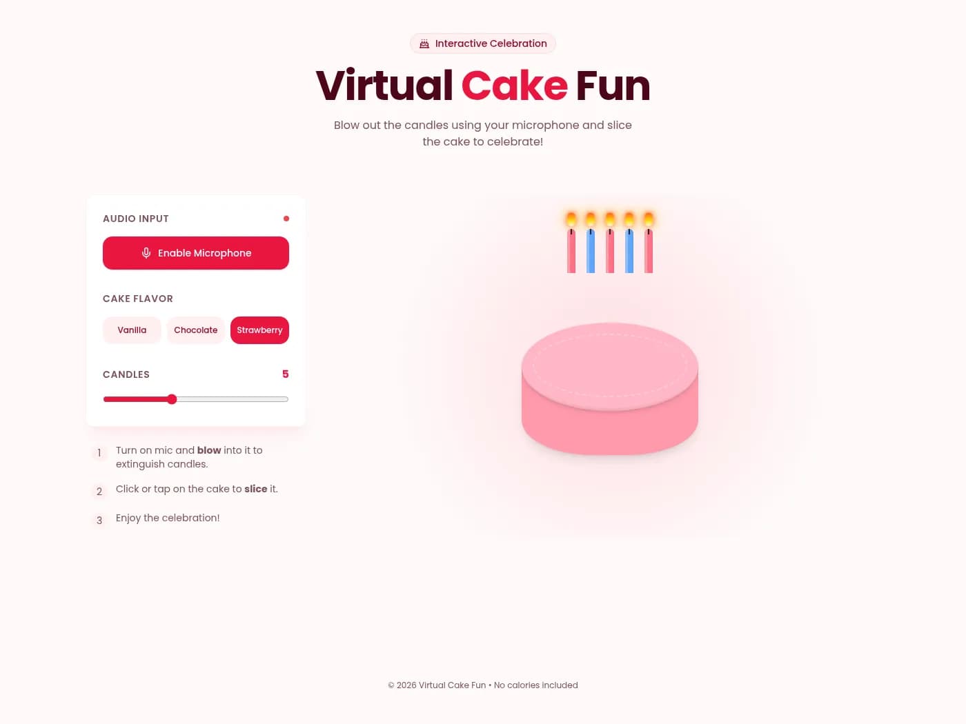 Virtual Cake Fun