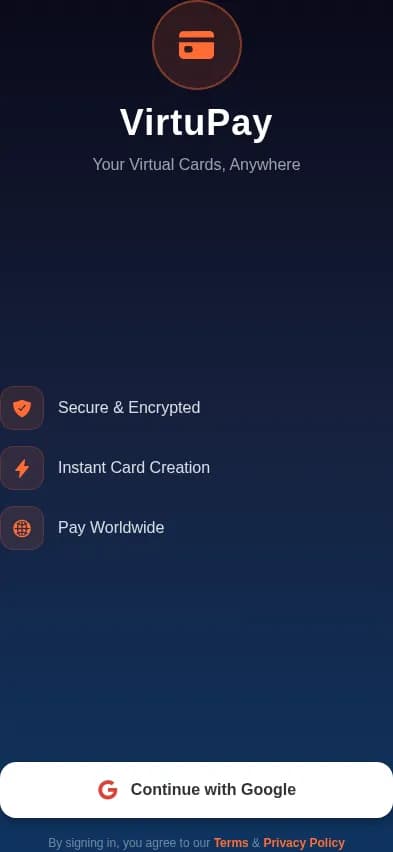 VirtuPay Card Creator