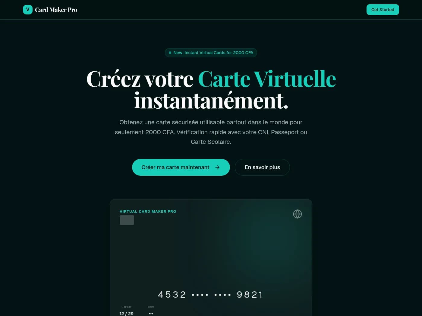 Virtual Card Maker Pro