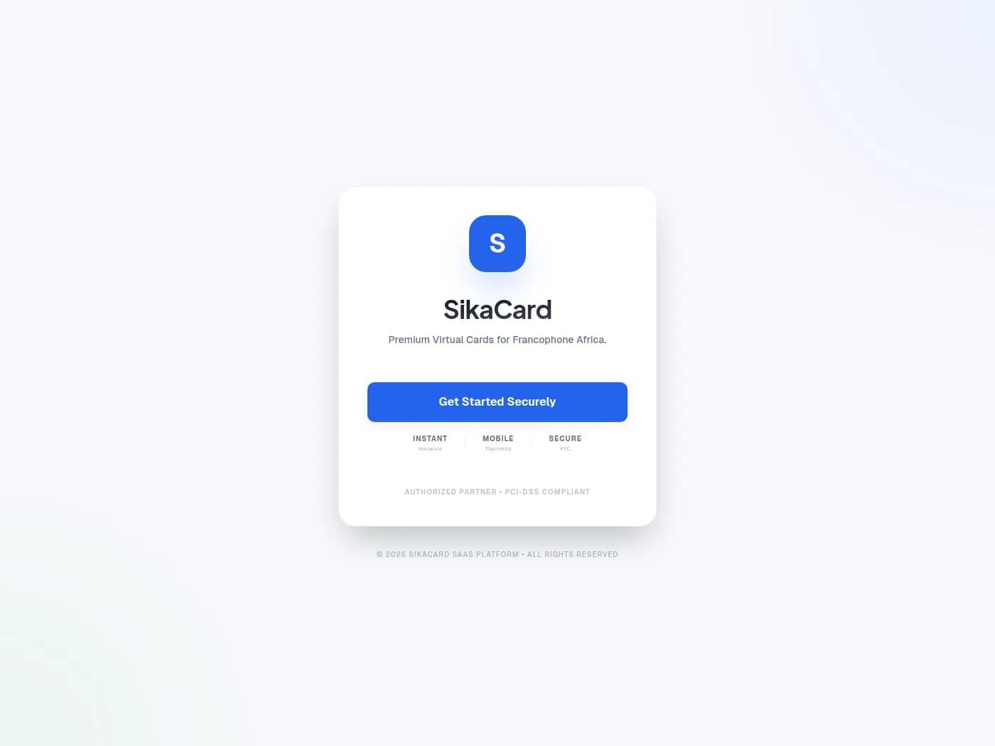 SikaCard SAAS Platform