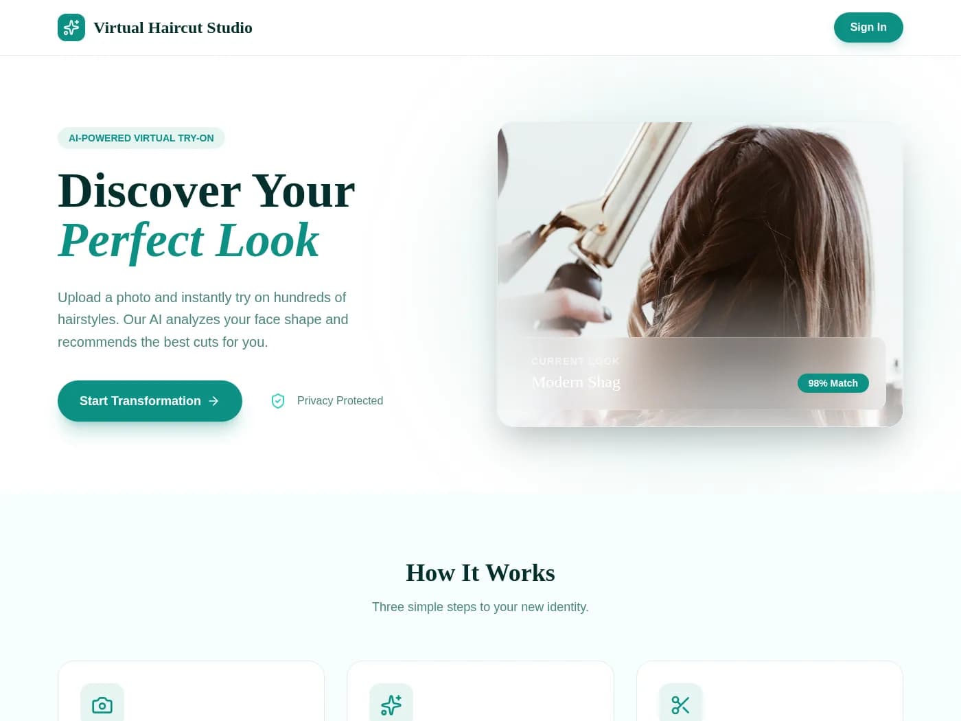 Virtual Haircut Studio
