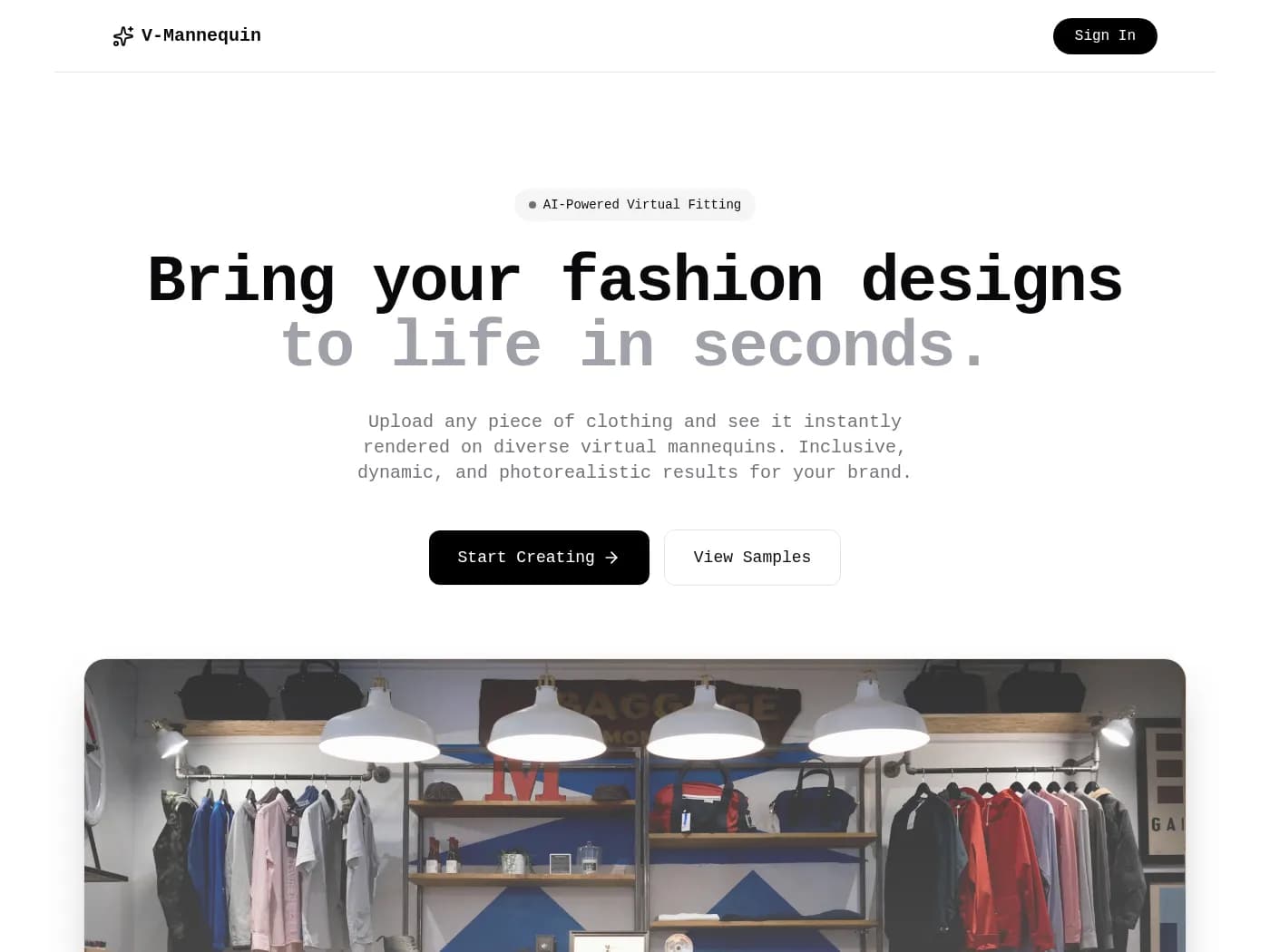 AI Virtual Mannequin App