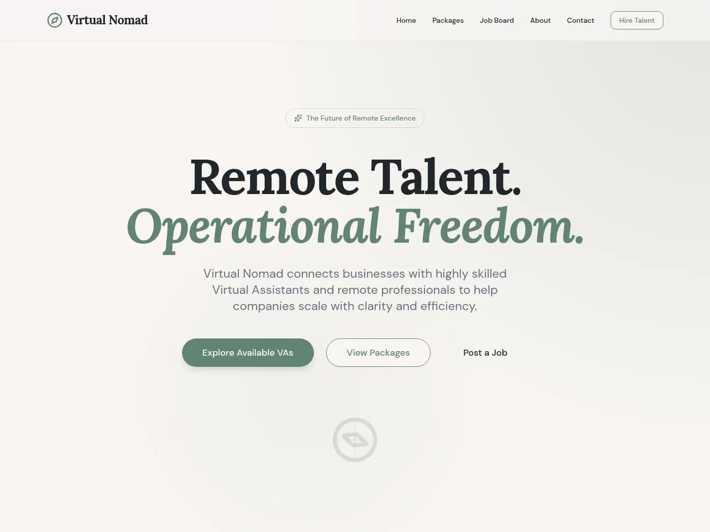 Virtual Nomad Pro Portal