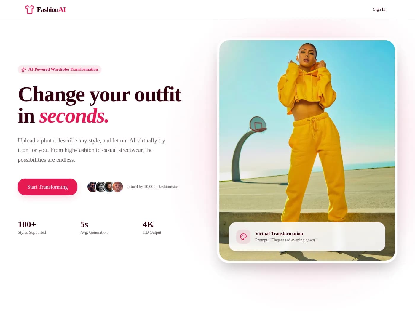 Virtual Outfit Changer