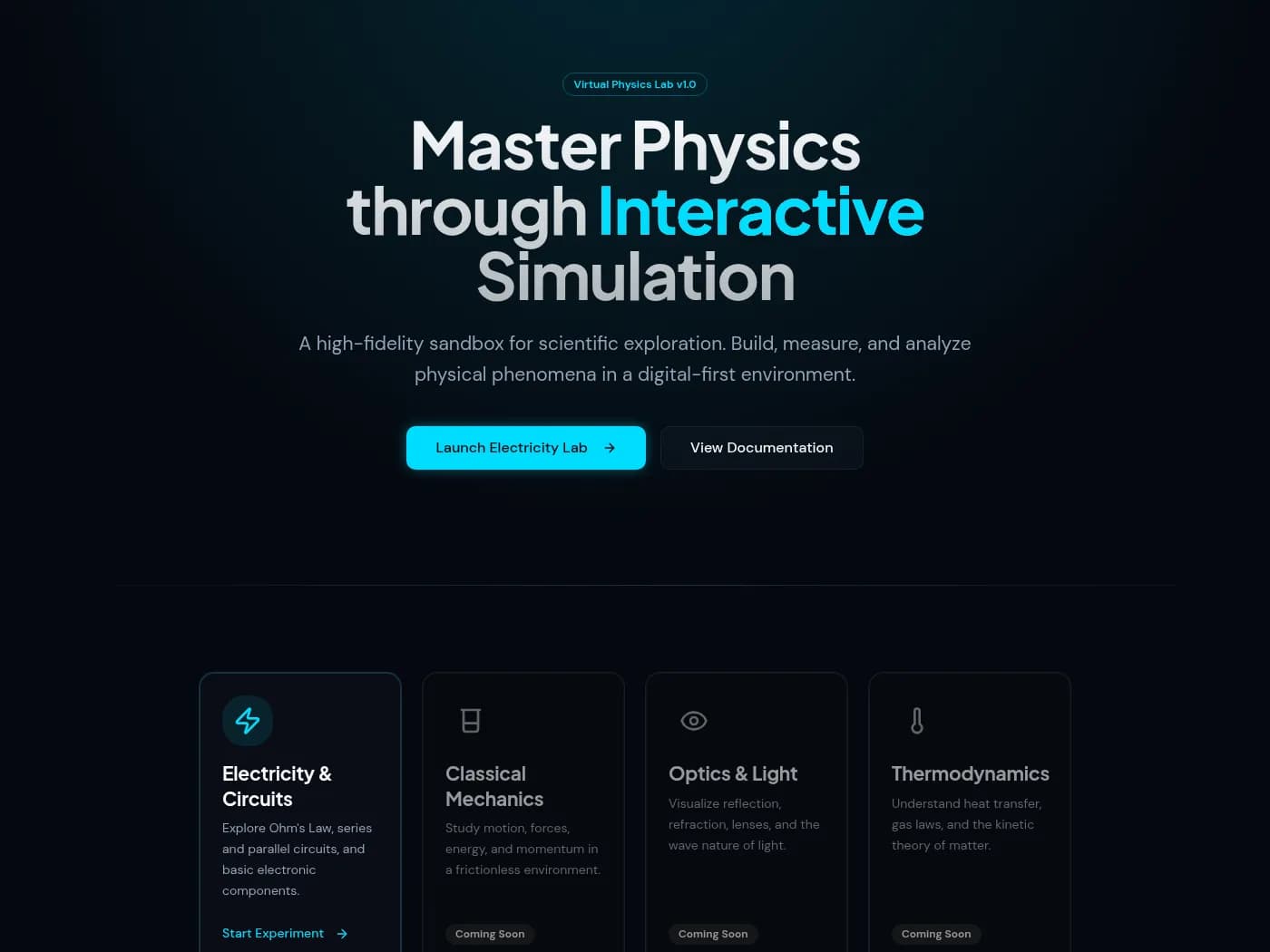 Virtual Physics Lab
