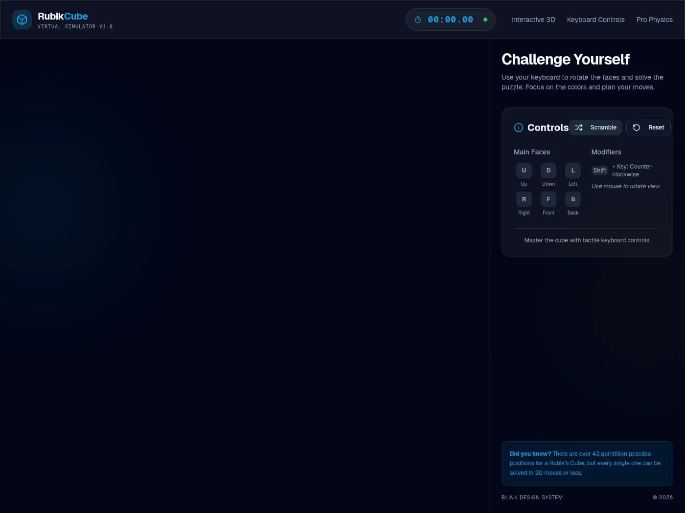 Virtual Rubik Cube