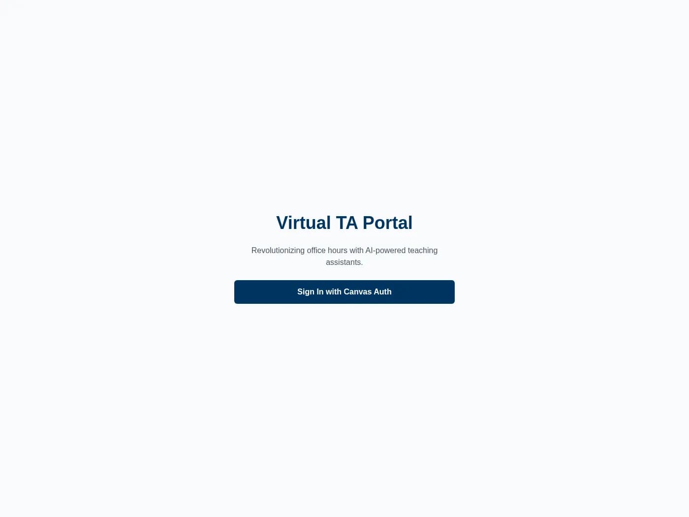 Virtual TA Portal